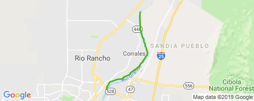 Paseo del Bosque Mountain Biking Trail - Rio Rancho, NM