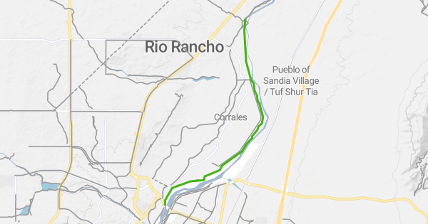 Paseo del Bosque Mountain Biking Trail - Rio Rancho, NM