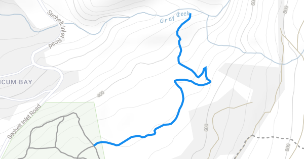 Gray Creek Trail Hiking Trail - Sechelt, British Columbia
