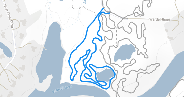 Green Loop Mountain Biking Trail - Waverly, Michigan