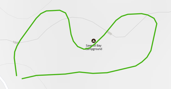 Sawmill Bay Campground Trail Skiing Trail - Denare Beach