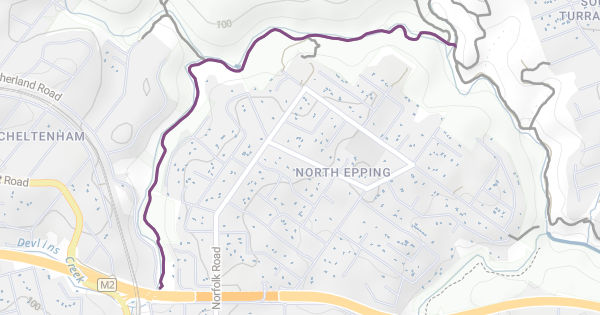 Devlins Creek Trail Mountain Biking Trail - Hornsby