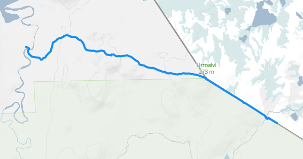 Retkeilyreitti PorokämppäPulmankijärvi Multi Trail - Nuorgam