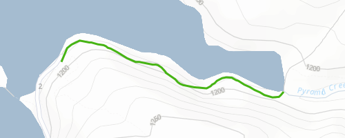 Pyramid Fire Road Skiing Trail - Jasper, Alberta