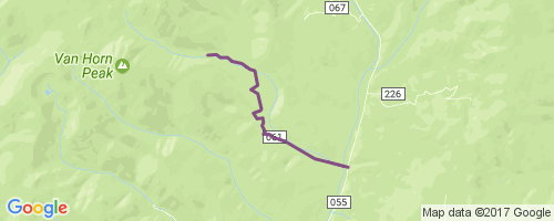 Van Horn Creek Road Mountain Biking Trail - Challis