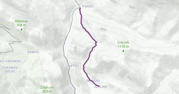 Jurline - Mala Močila - Dom Paklenica Hiking Trail - Zadar