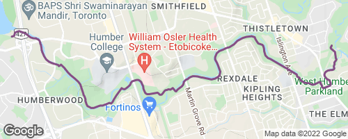 West Humber Trail Mountain Biking Trail - Toronto, ON