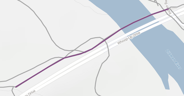 Whoop Up Pedestrian Bridge Multi Trail - Lethbridge, AB