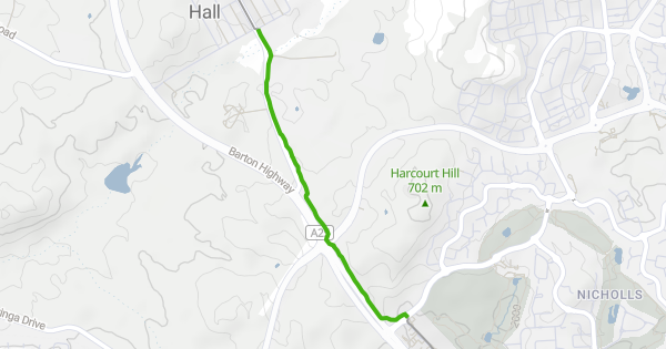 Centenary Trail West - Hall to O'Hanlon Pl. Mountain Biking Trail