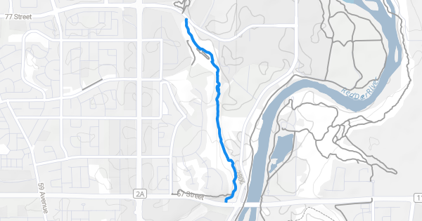 Pines Mountain Biking Trail - Red Deer, Alberta
