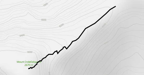 Mount Indefatigable Scramble Route Hiking Trail - - Alberta