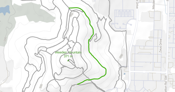Weeden Loop East Mountain Biking Trail - Huntsville