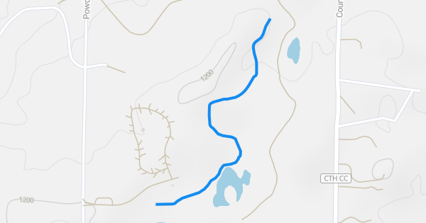 Blue Loop Nordic Skiing Trail - Slinger, Wisconsin