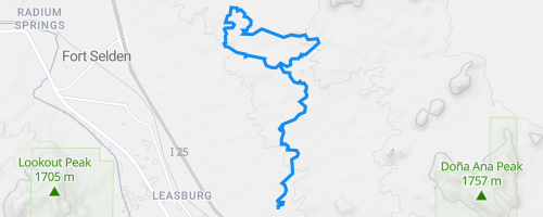 Doña Ana North Loop Mountain Biking Trail - Las Cruces