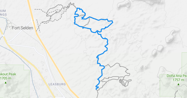 Doña Ana North Loop Mountain Biking Trail - Las Cruces