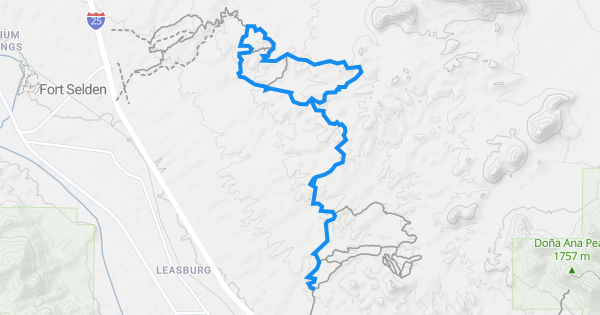 Doña Ana North Loop Mountain Biking Trail - Las Cruces